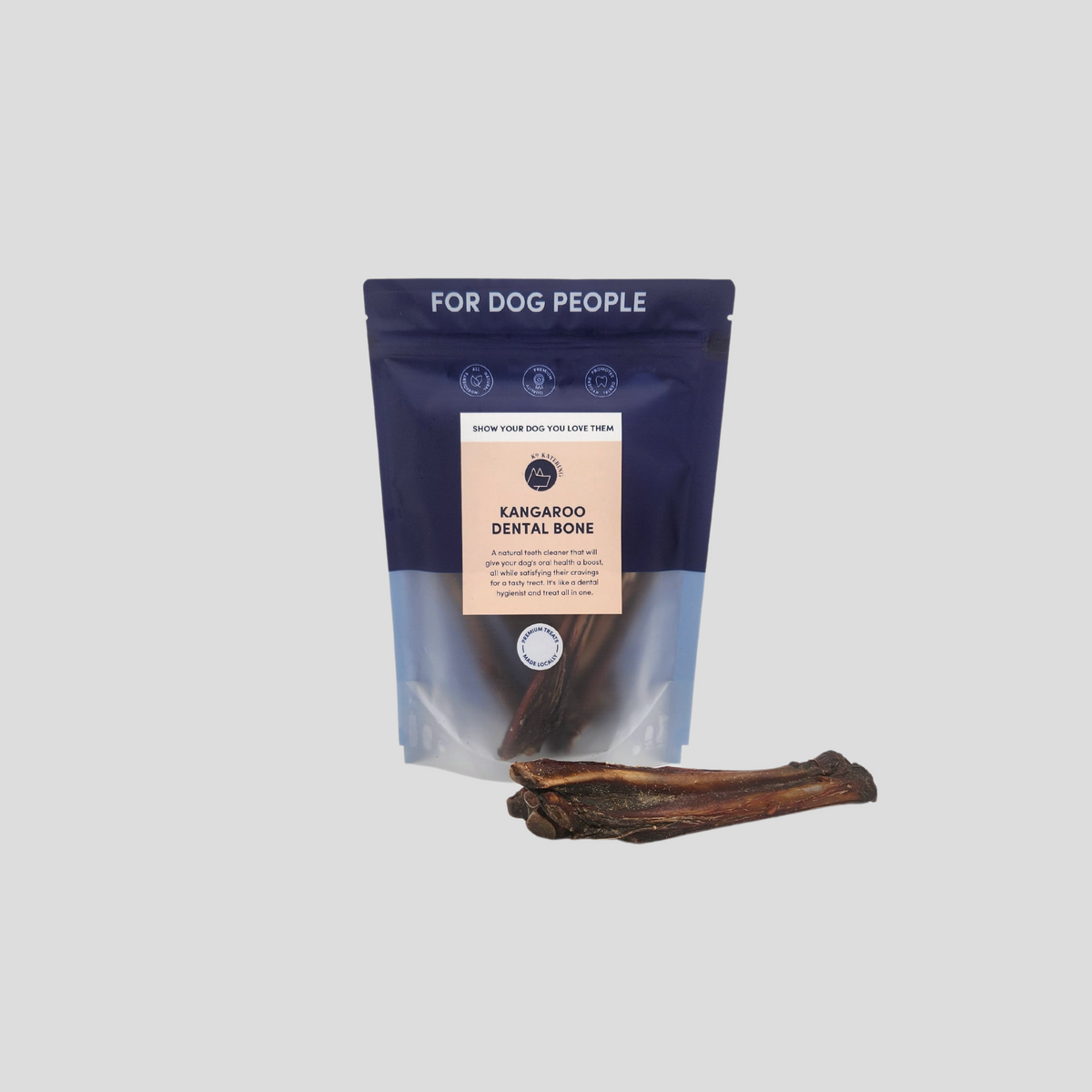 Small Kangaroo Dental Bone For Dogs | K9 KATERING Dog Treats Australia — K9 Katering